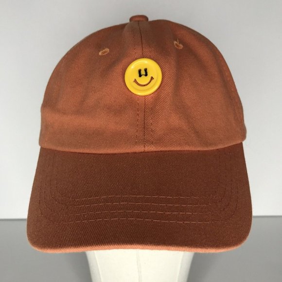 Unbranded | Accessories | Orange Kids Youth Happy Face Button ...